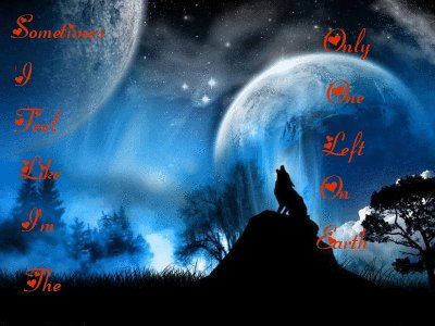 Wolf Alone (in Clipart)