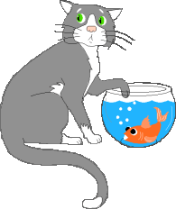 cat and fish bowl (in Animated GIFs)