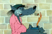 Smoking Fox (in Animated GIFs)