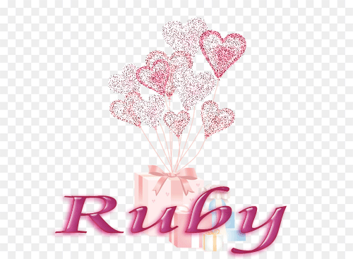 ruby (in Glitter Text)