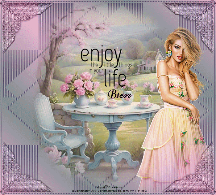 Enjoy Your Lifebren In Glitter Text