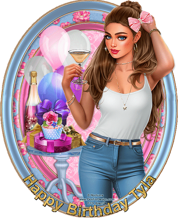 Tyla Birthday (in Glitter Text)