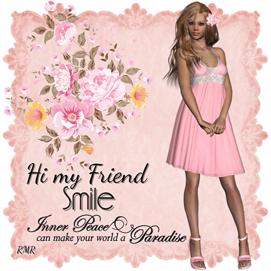 Hi my Friend (in Glitter Text)