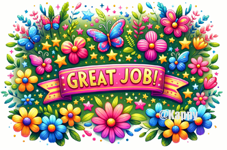 Great Job (in Glitter Text)