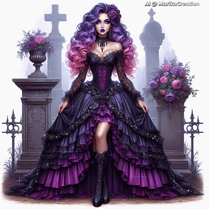 Beautiful Goth romance (in Animated GIFs)