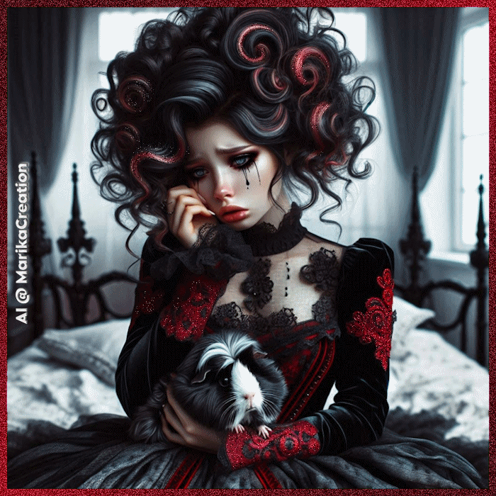 gothic girl is very sad (in Animated GIFs)