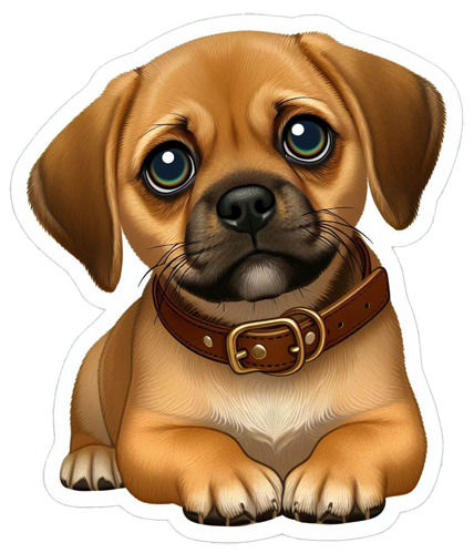 Puggle Sticker (in Clipart)