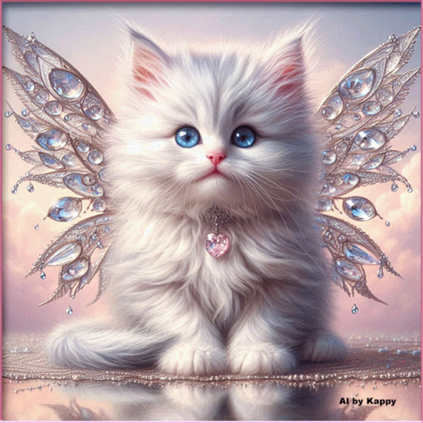 Sweet Angel Kitty (in Clipart)